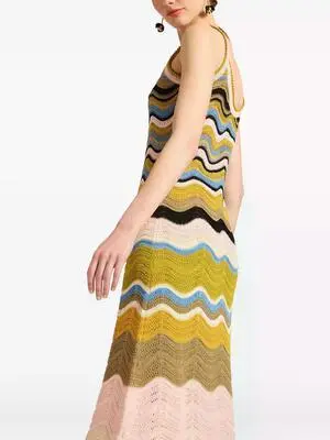 La DoubleJ Chevron Knit Sundress - Neutrals