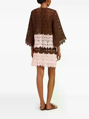 La DoubleJ Lacey Mini Baia Skirt - Brown