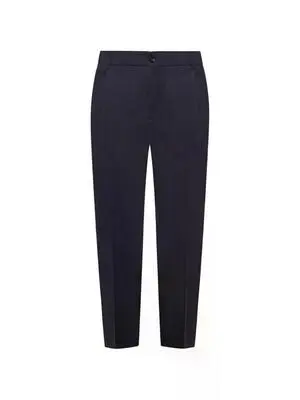 BE ABLE Riccardo Pleated-front Tapered Trousers - Blue