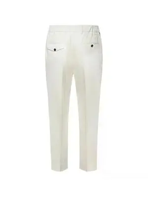 BE ABLE Pleated Trousers With Elasticated Waistband