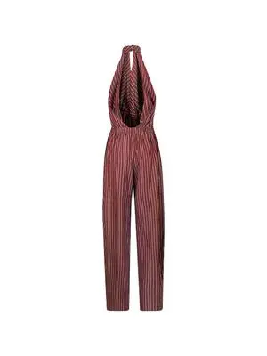 Andamane Amber Striped Halterneck Jumpsuit