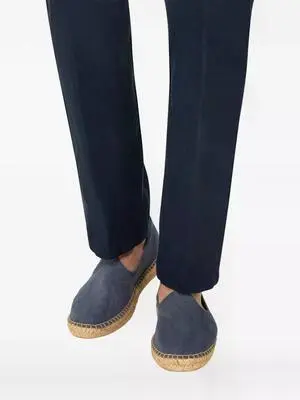 Boggi Milano Washed-effect Canvas Espadrilles