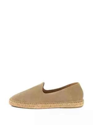 Boggi Milano Washed-effect Canvas Espadrilles - Neutrals