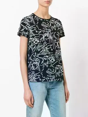 Kenzo Contrast Sketch Face T-shirt