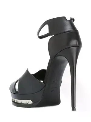 Alexander McQueen Hobnail Platform Stiletto Sandals