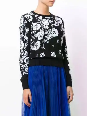 Kenzo Floral Leaf Intarsia Jumper