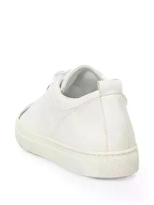 LANVIN Leather Cap Toe Lace Up Sneakers