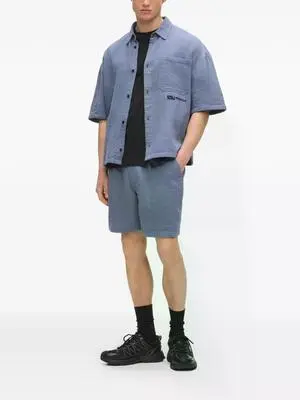 Karl Lagerfeld Crinkled Tailored Shorts