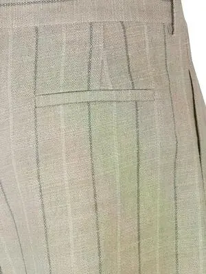 Antonelli Firenze Pinstripe Pleated Shorts