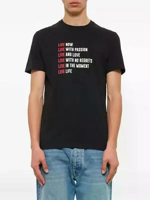 Neil Barrett Slogan Print T-shirt - Black
