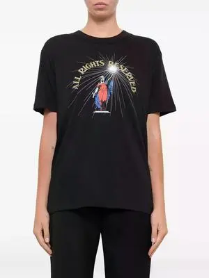 Off-White All Rights Reserved" Cotton T-shirt - Black