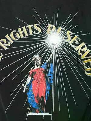 Off-White All Rights Reserved" Cotton T-shirt - Black