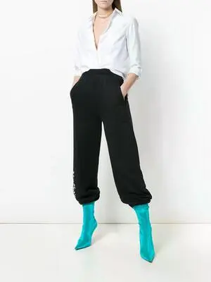 Off-White Wide Leg Joggers With Side Print