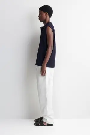 Cos Cotton Henley Tank Top