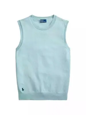 Polo Ralph Lauren Fine Knit Sleeveless Sweater - Green