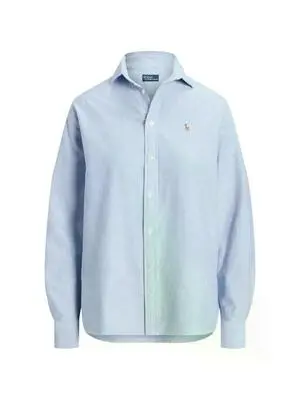 Polo Ralph Lauren Embroidered Pony Oxford Shirt - Blue