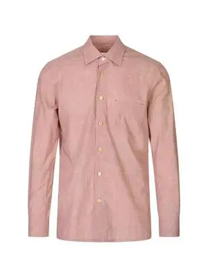 Kiton Geometric-print Long-sleeve Shirt - Red