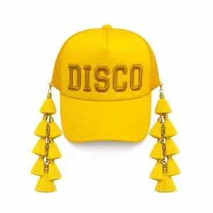 JULIA CLANCEY Disco Tassel Trucker Cap