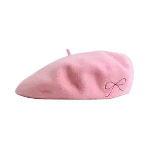 LOST PATTERN Bon Chic Wool Beret - Pink