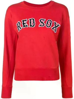 COUNTY OF MILAN Marcelo Burlon X Mlb Sox Embroidered Sweatshirt - Red