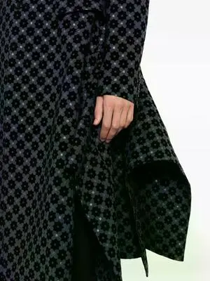 Comme Des Garçons Geometric-print Coat