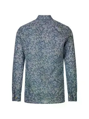 Kiton Floral-print Long-sleeve Shirt