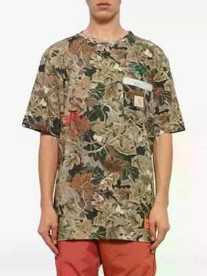 Heron Preston Leaf Print T-shirt - Green