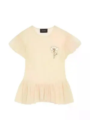 Simone Rocha Embellished Organza Blouse
