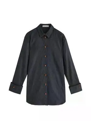 Palmer//harding Reflection Denim Shirt - Blue