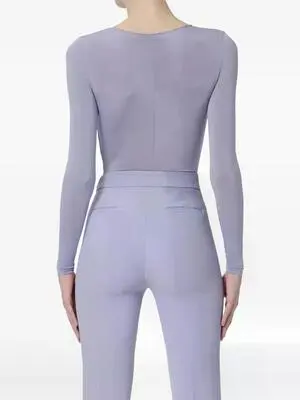 Elisabetta Franchi Draped Bodysuit With Knot Detail