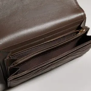 Gucci Gg Marmont Continental Wallet Leather - Brown