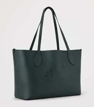 Mulberry Leather Tree Tote Bag - Green