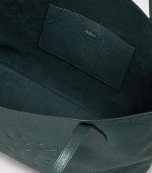 Mulberry Leather Tree Tote Bag - Green