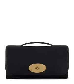 MULBERRY Black Leather Clutches