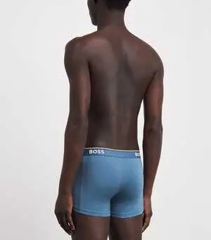 BOSS Stretch-cotton Power Trunks - Blue