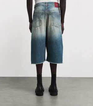 424 Oversized Big Daddy Denim Shorts - Blue