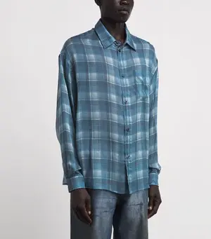424 Silk Check Shirt