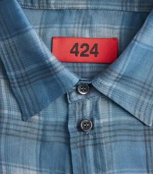 424 Silk Check Shirt