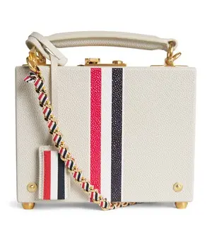 Thom Browne Grained Leather Attaché Top-handle Bag