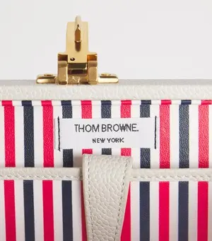 Thom Browne Grained Leather Attaché Top-handle Bag