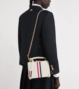 Thom Browne Grained Leather Attaché Top-handle Bag