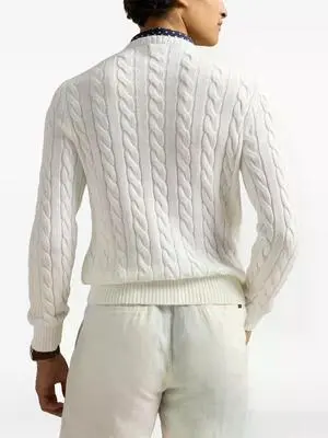 Polo Ralph Lauren Cable Knit Embroidered Logo Sweater