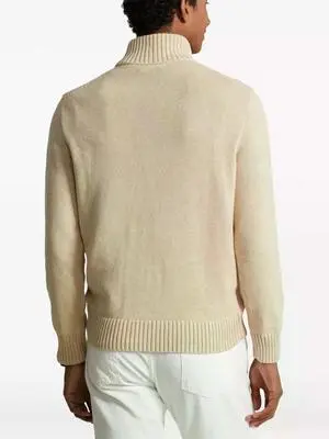 Polo Ralph Lauren Quarter-zip Embroidered Logo Sweater