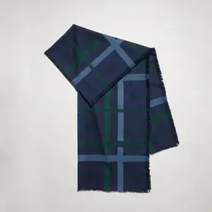 Gucci Tartan Cashmere Jacquard Stole