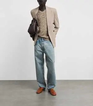 MAISON MARGIELA Wool V-neck Sweater - Brown