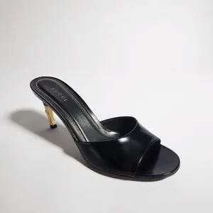 Gucci Castello Bamboo Heel Slides