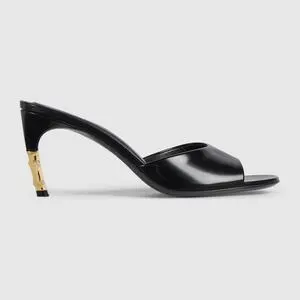 Gucci Castello Bamboo Heel Slides