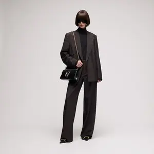 Gucci Pinstripe Wool Mohair Double-breasted Jacket