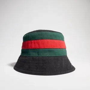 Gucci Washed Cotton Bucket Hat With Web Detail
