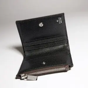 Gucci Small Wallet With Plaque Gg Canvas